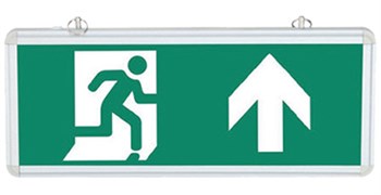 IŞIKLI ACİL ÇIKIŞ EXIT TABELASI YUKARI OK | İş güvenliği uyarı levhaları